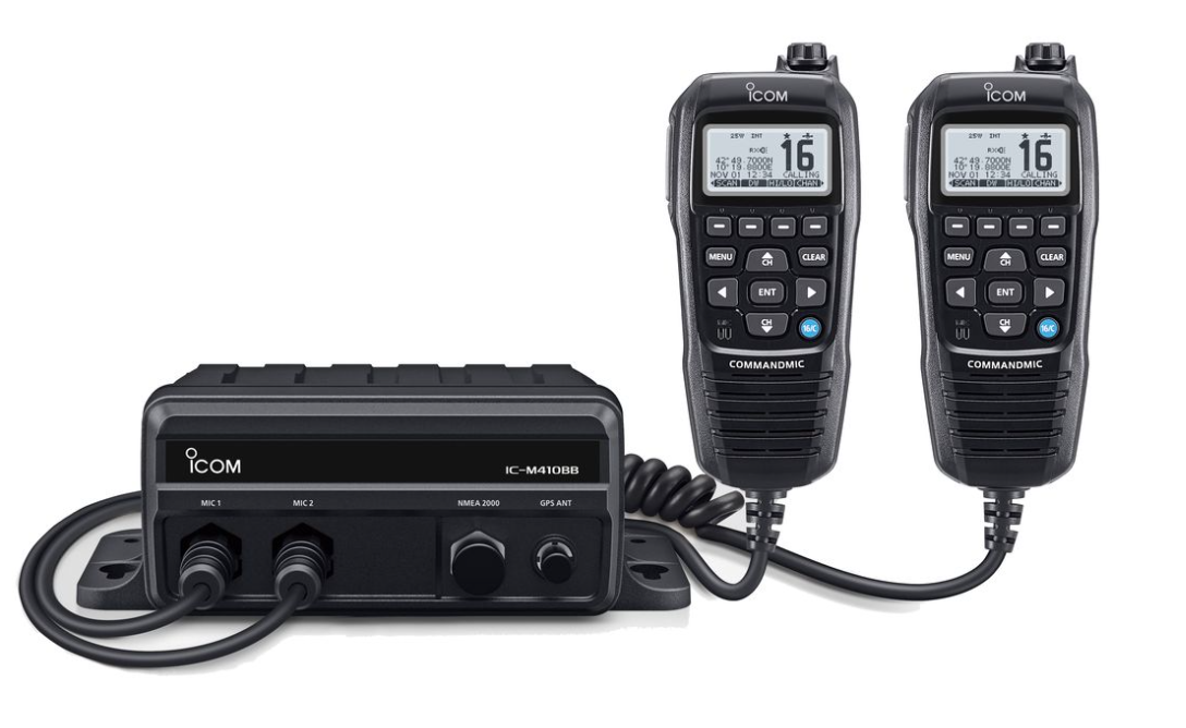 ICOM Black Box UKW-Seefunkgerät M410BB mit Bedienteil HM-195GB
