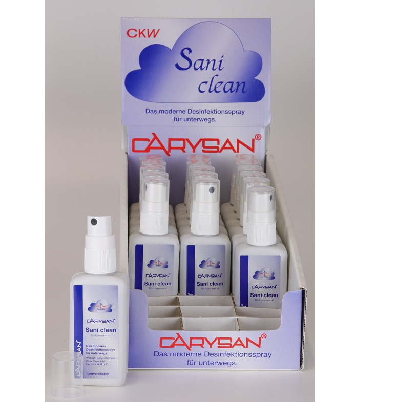 Sani Clean 60 ml - Vielseitiges Desinfektionsspray für unterwegs